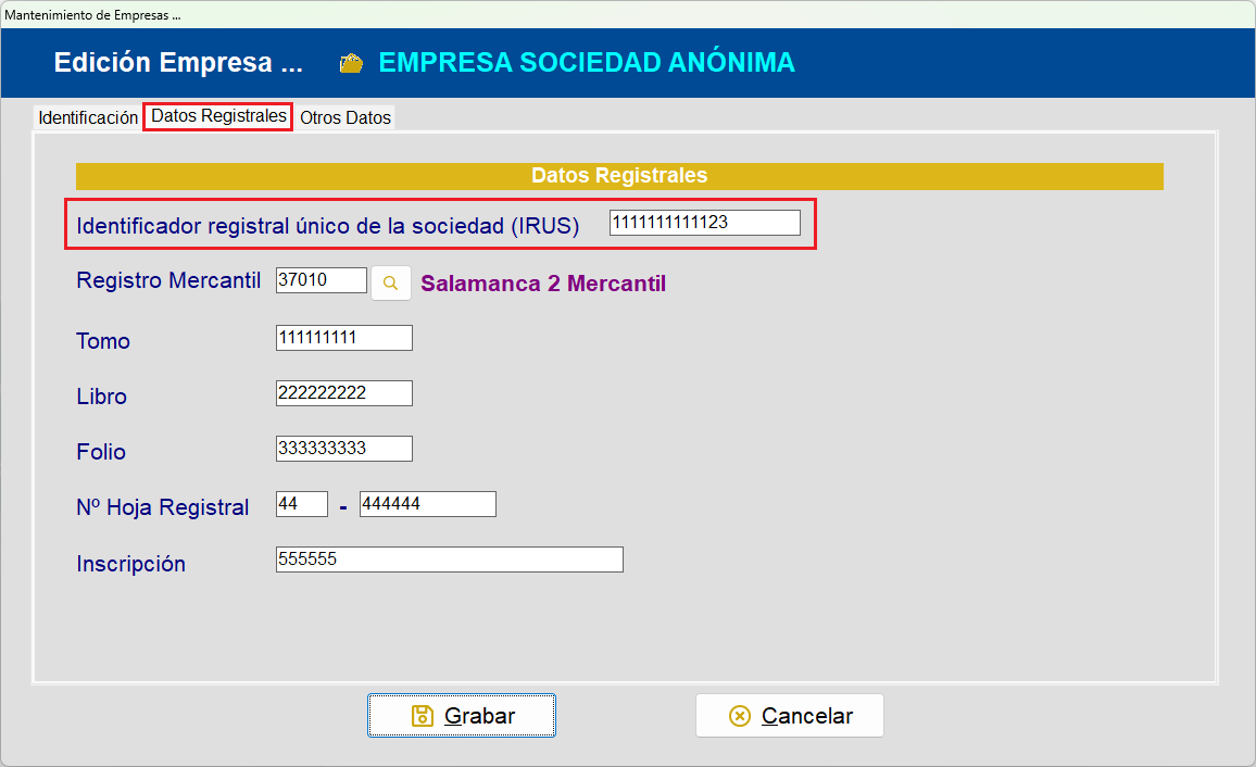 Sociedades. ¿Qué es el código IRUS? – Aplifisa