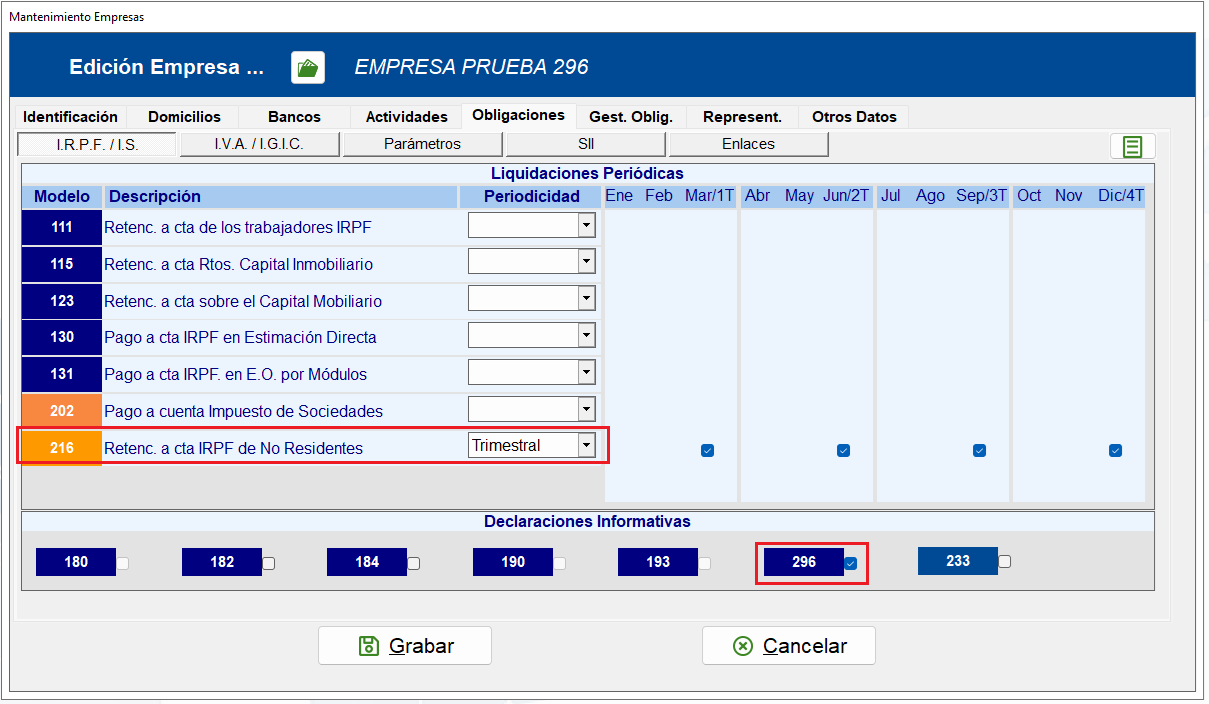 Modelo 296. Declaración Informativa. Retenciones e ingresos a cuenta ...