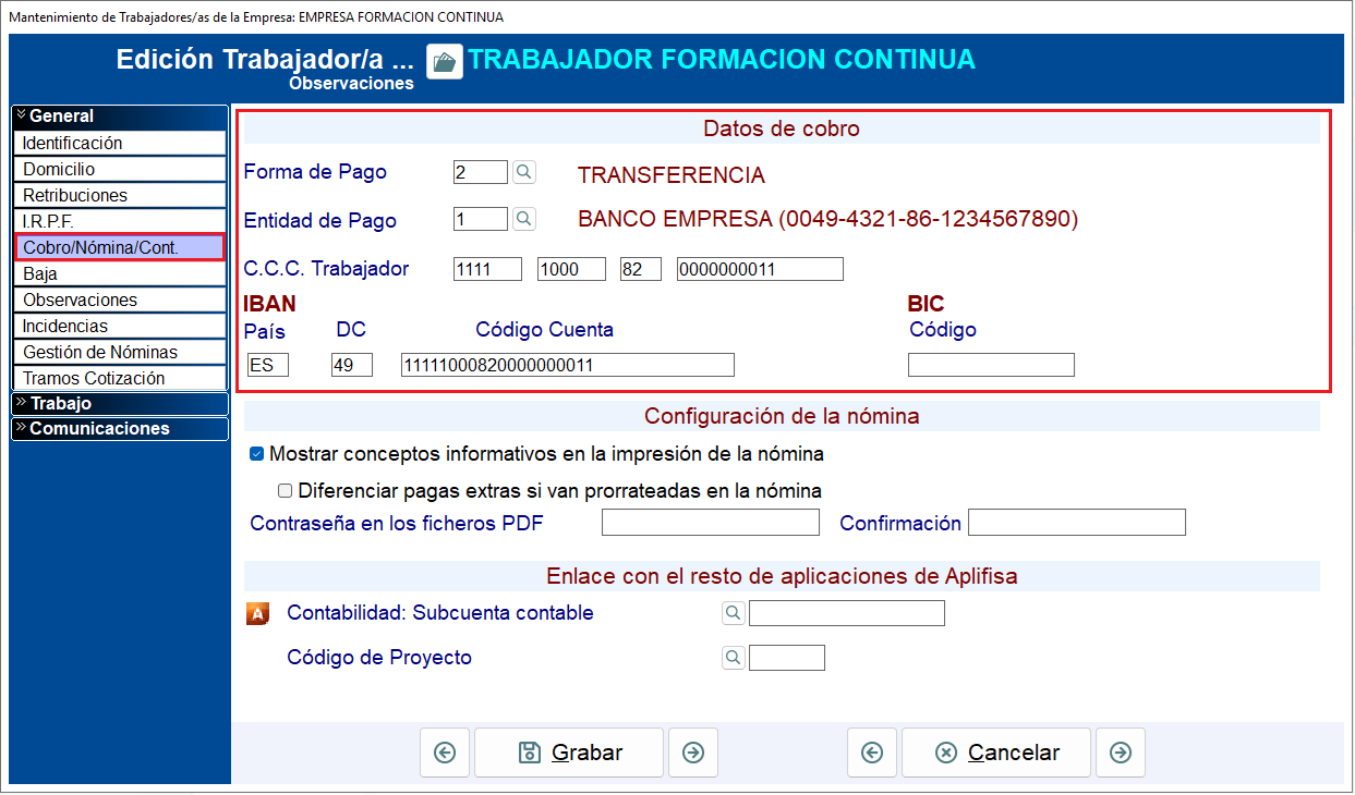 Cuaderno 34.14 SEPA CORE: Transferencias de nóminas a trabajadores ...
